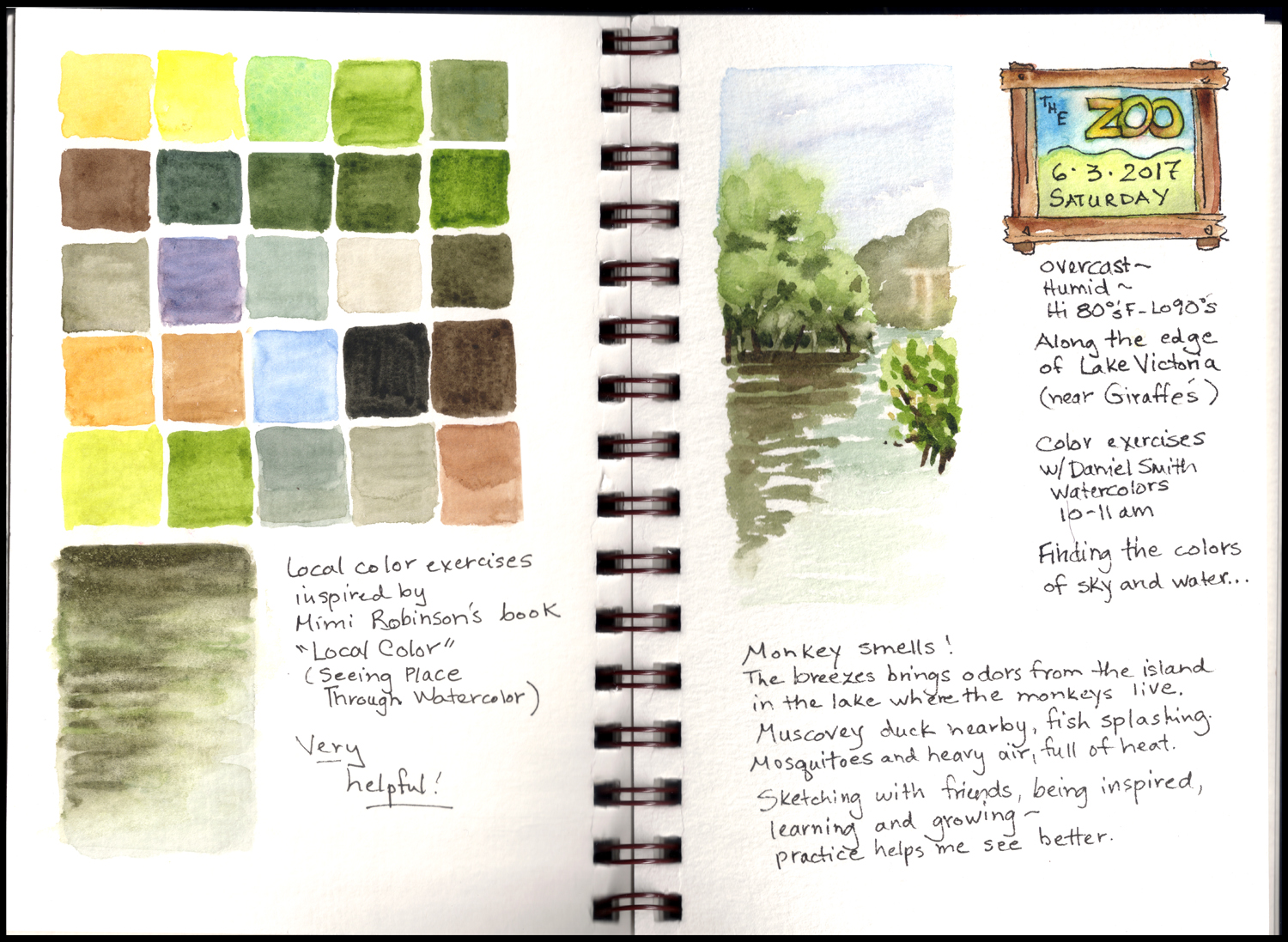 A Nature Art Journal: Local color ~ connecting to place