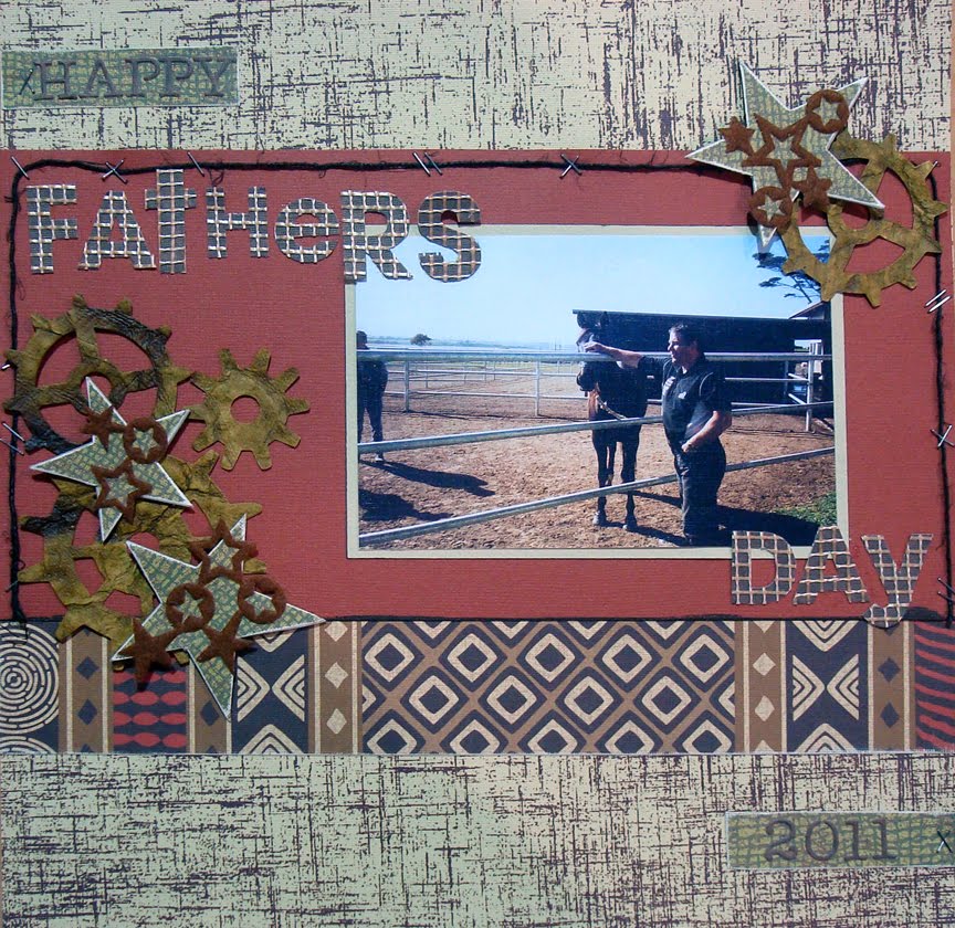 NZ Scrapbook NewZ: Scrapbooking Techniques with Tracy - Masculine Layout