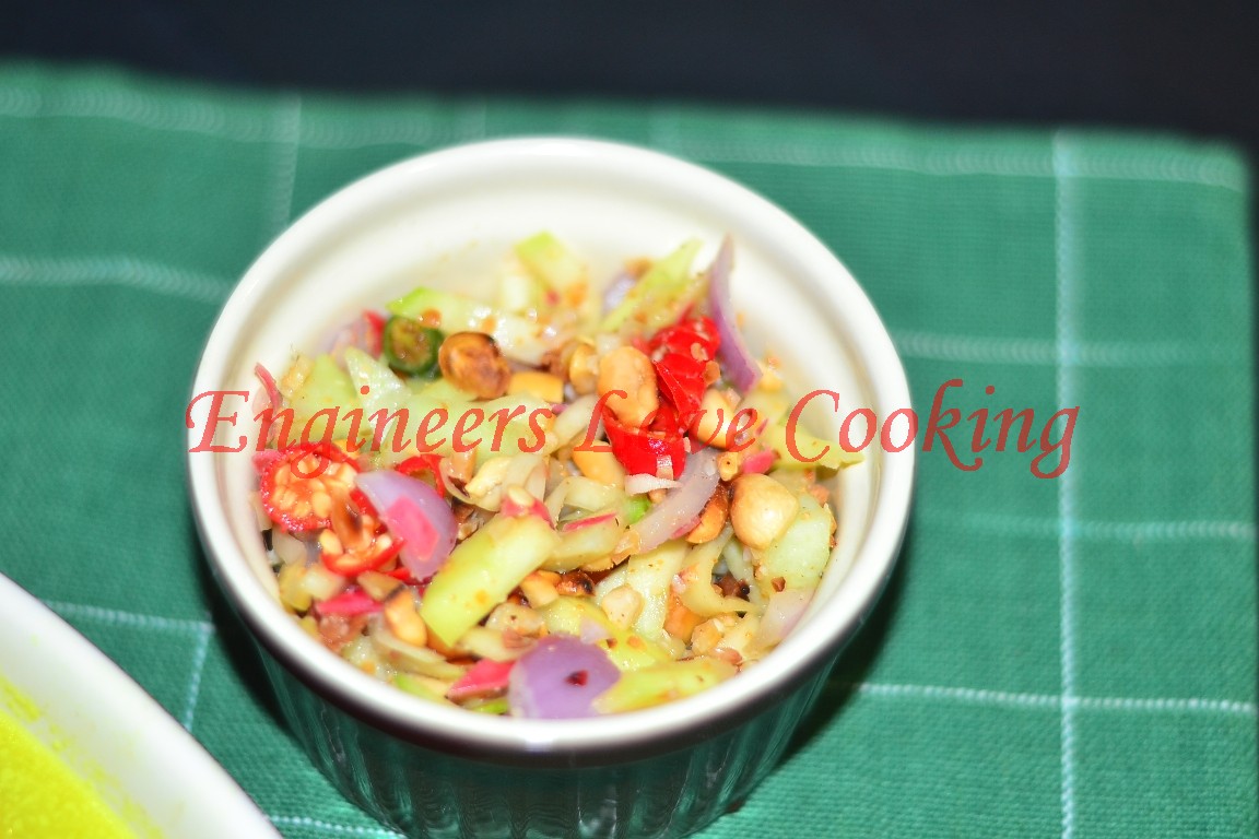 Engineers Love Cooking: KERABU MANGGA DAN EPAL / MANGO-APPLE SALAD