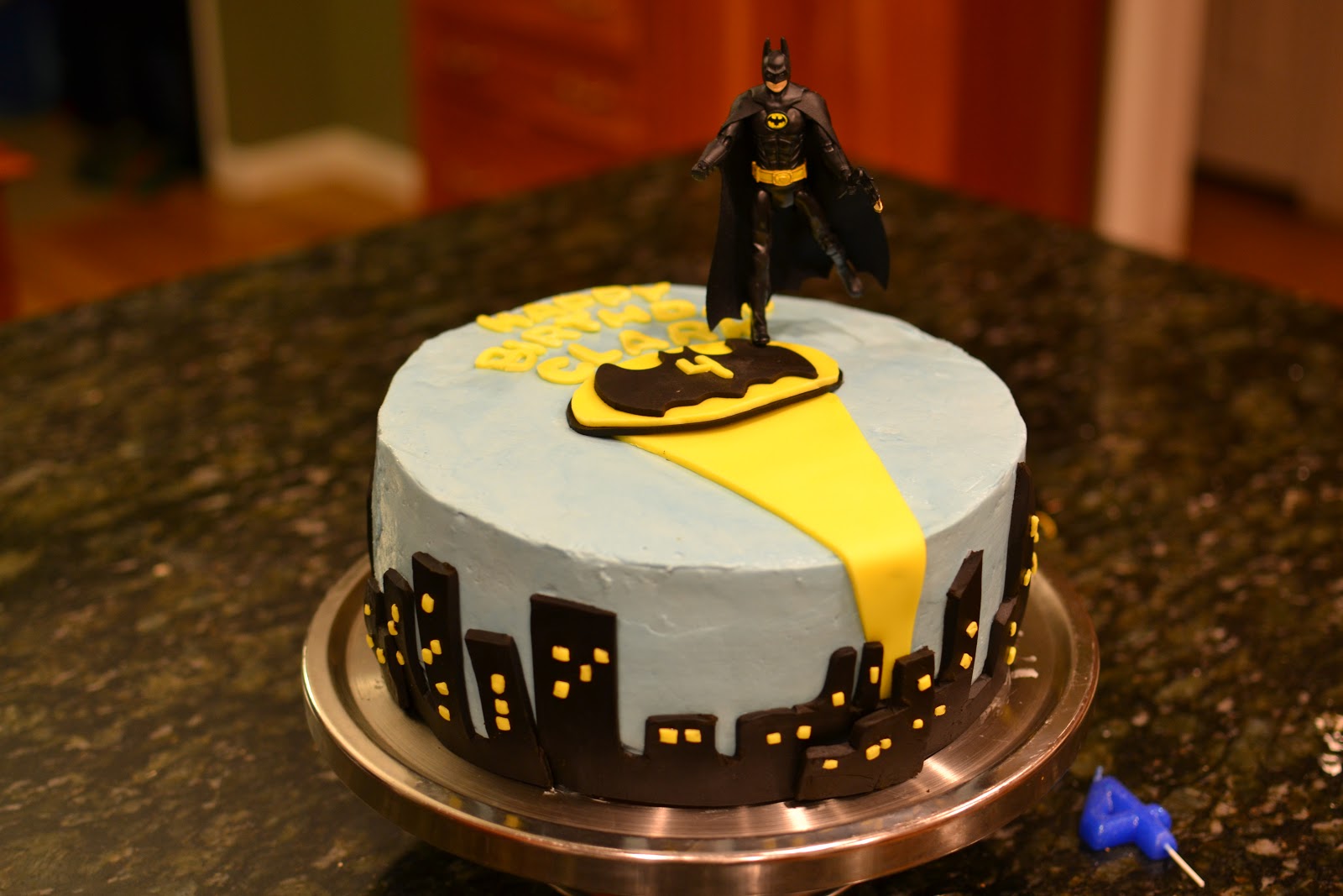 Easy Batman Birthday Cake