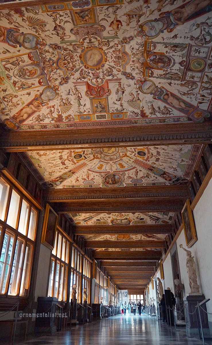 The Ornamentalist: Grotesque Obsession: Uffizi East Corridor