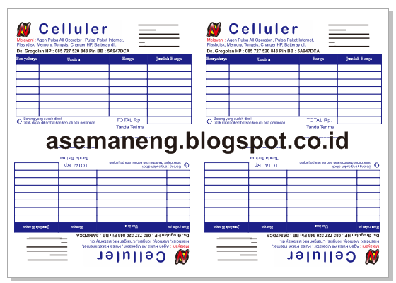 Desain Nota.cdr ~ KUMPULAN DESIGN