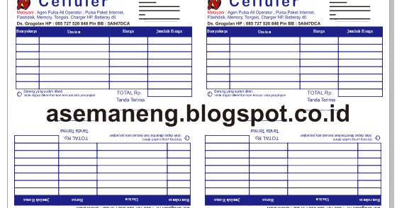 Desain Nota.cdr ~ KUMPULAN DESIGN