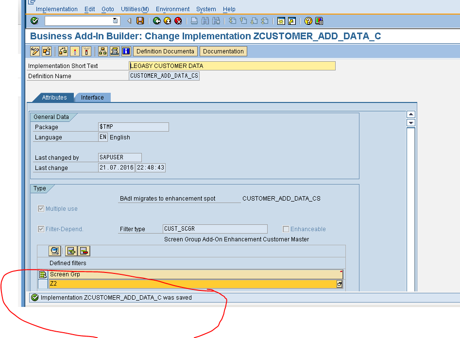 SAP TECH: Screen Enhancements