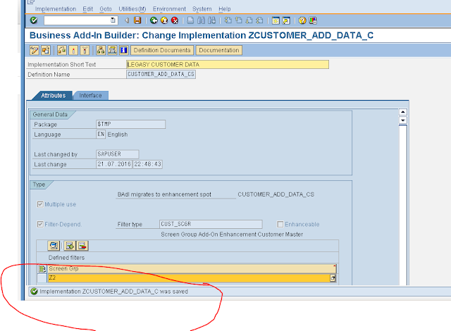 SAP TECH: Screen Enhancements
