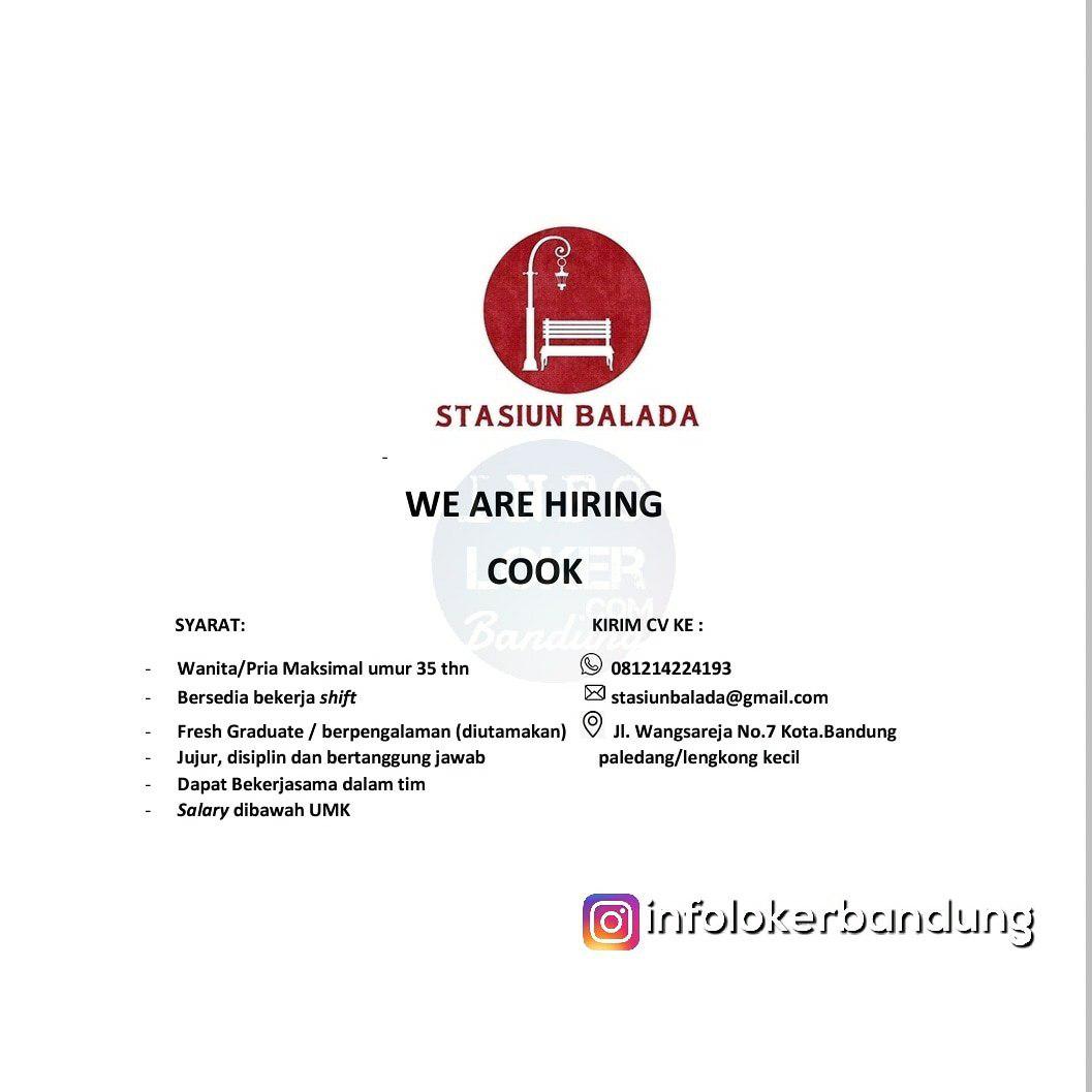 Lowongan Kerja Cook Stasiun Balada Bandung Desember 2018 | Lowongan ...