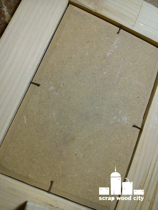 scrap wood city: Make a picture frame from scrap