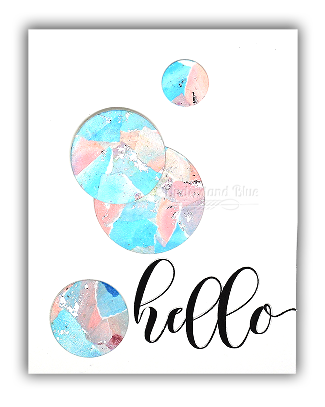 Understand Blue: Foiled Alcohol Ink Impressionist Collage + Giveaway