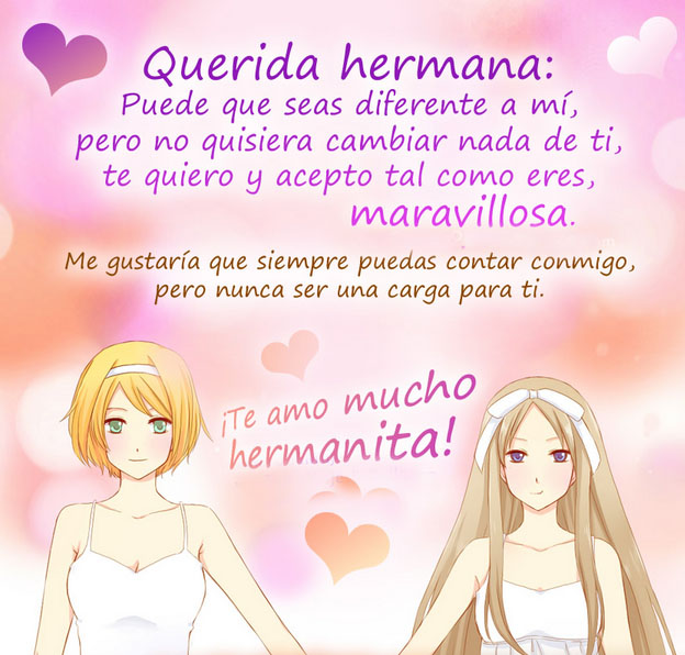 Poema para mi hermana - Imagui