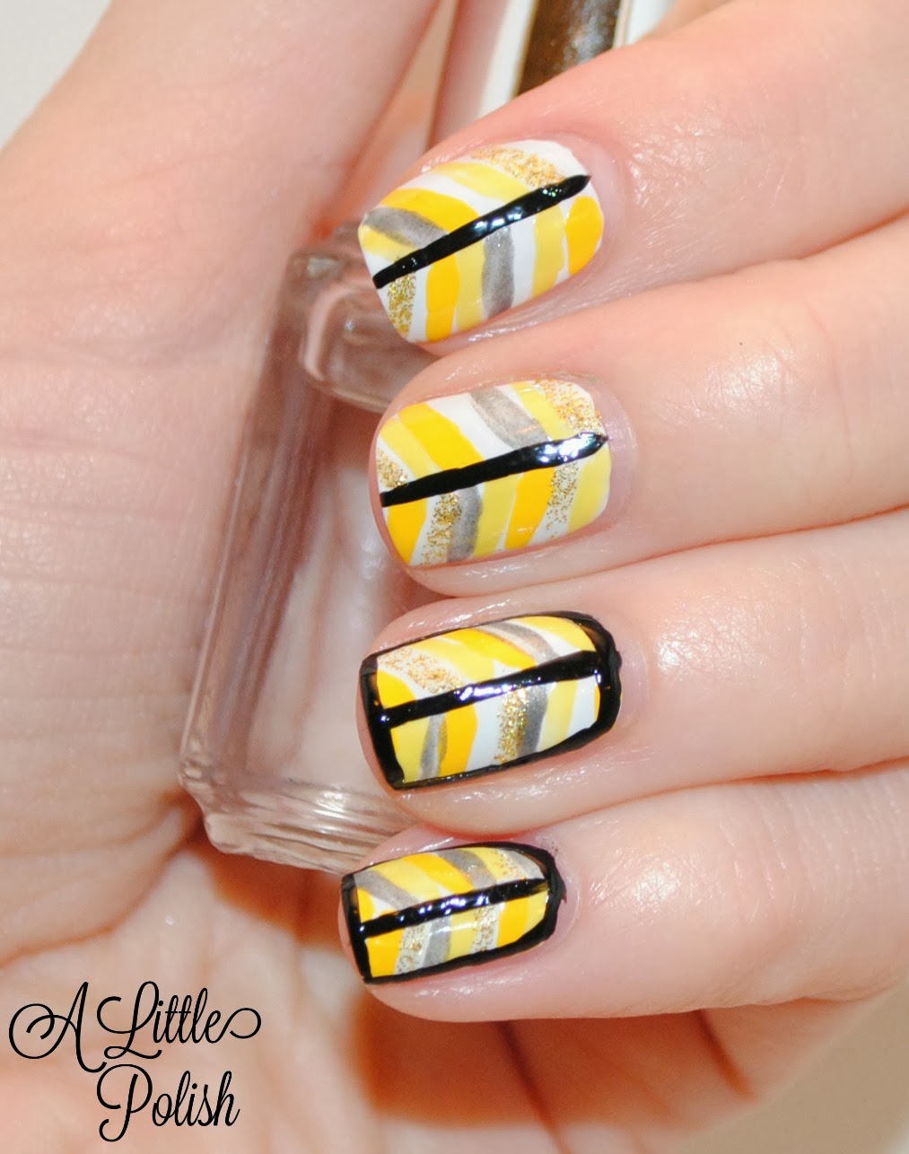 A Little Polish: Pittsburgh Sports Themed Nails