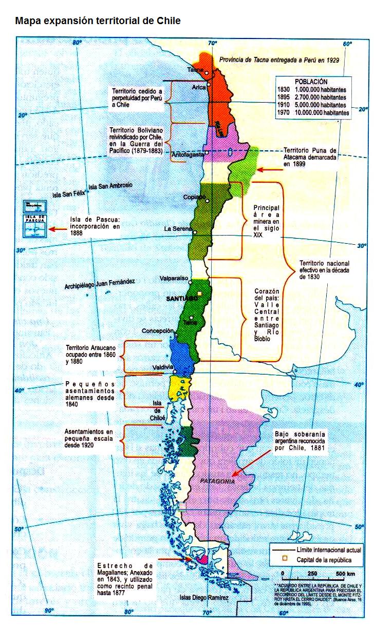 Republica De Chile Mapa