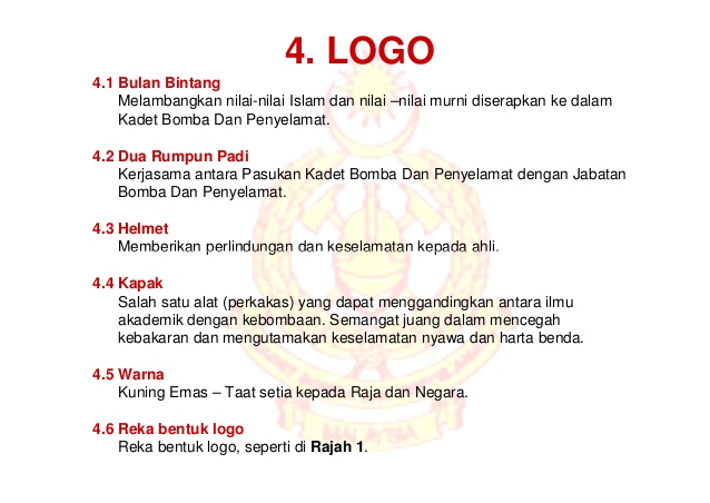 Unit Beruniform: Kadet Bomba Dan Penyelamat: Logo Kadet Bomba Dan ...