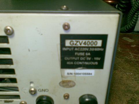 Radio Bekas: DC POWER SUPPLY SWITCHING DIAMOND GZV-4000/40A,JAPAN.