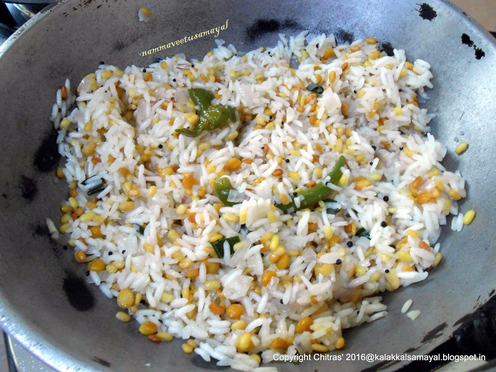 kalakkalsamayal: Rice Sundal