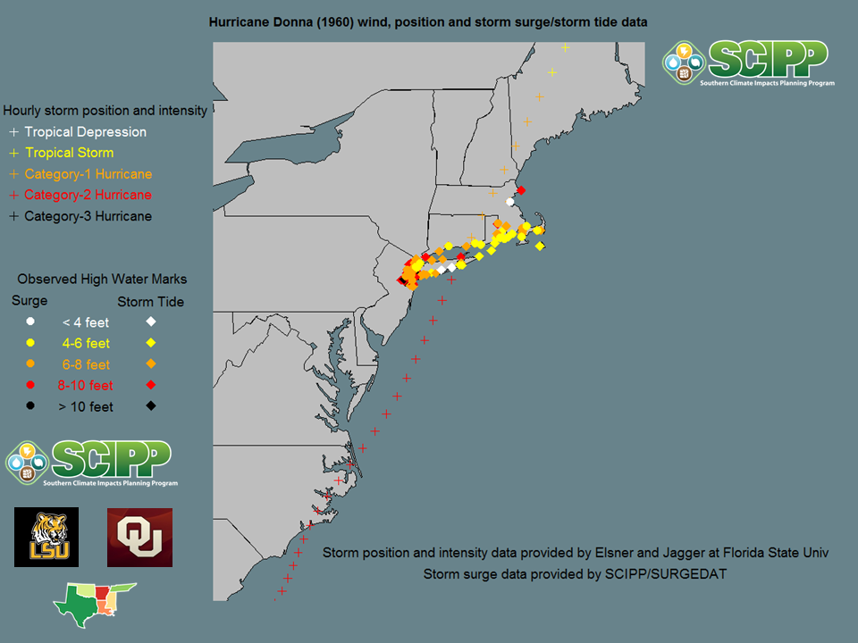 Hurricane Hal's Storm Surge Blog: Hurricane Donna (1960)