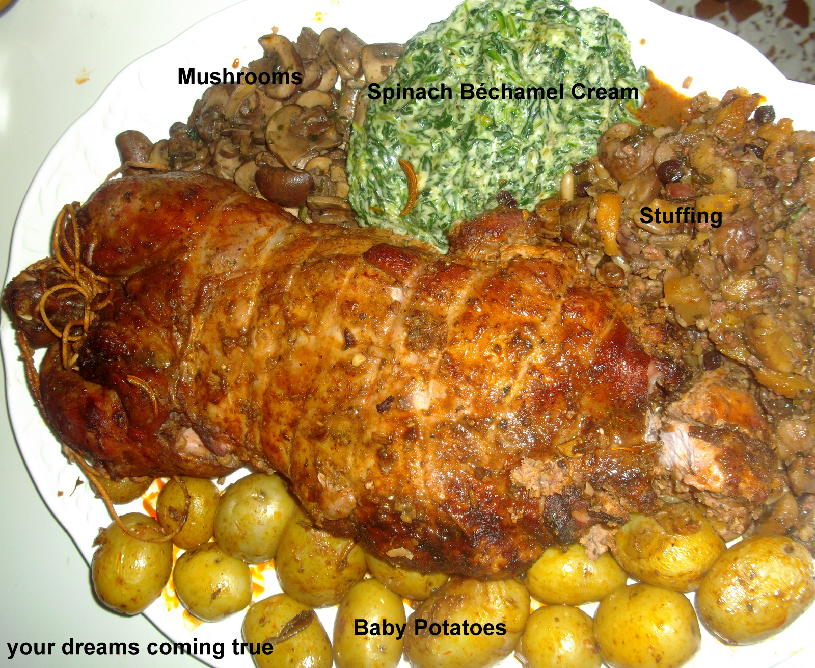 Boxing Day Turkey Ballotine....Dinde Farcie En Saucisse