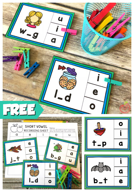 Short Vowel Activity | TheHappyTeacher