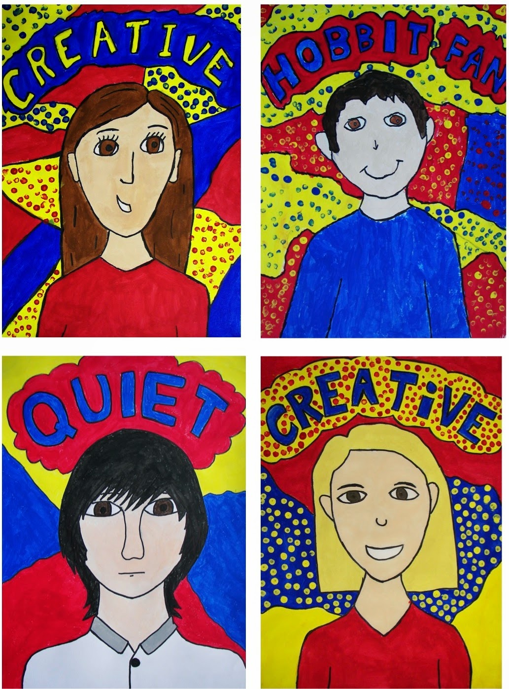 The Rolling Artroom: Pop Art Self Portraits (4-6 Grade)