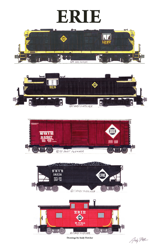 Andy Fletcher Blog-: An Erie Railroad Freight Train at Binghamton