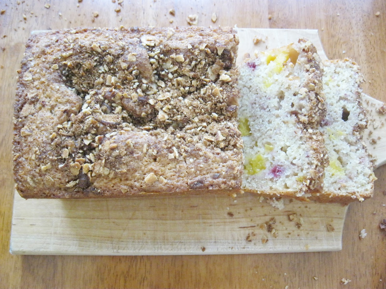A Handful of Everything: Nectarine Raspberry Bread
