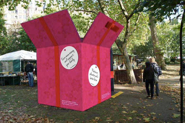 Binding the Broken: Olympic-sized Human Trafficking Gift Boxes