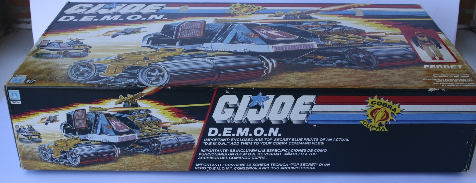 EL DRAGON DORADO: GIJOE GI JOE DEMON WITH FERRET - HASBRO 1989