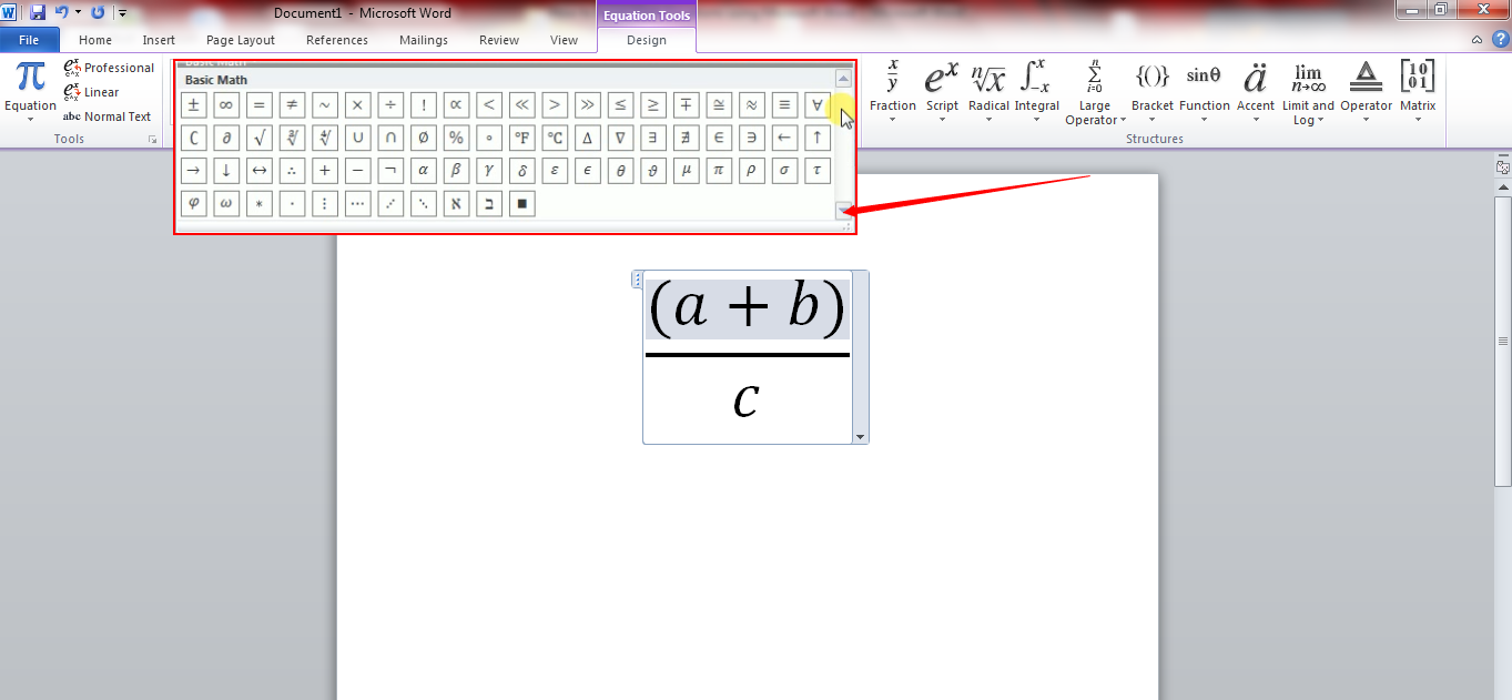 How to Insert Math Equations using Microsoft Word - Yes Edu