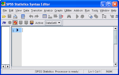 SPSS : Enter Data via Syntax Editor