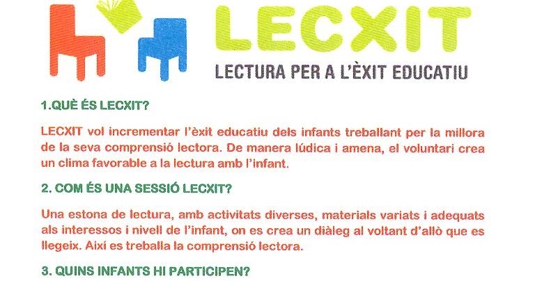 BIBLIOSINIA: LÈCXIT, Lectura per a l'Èxit Educatiu