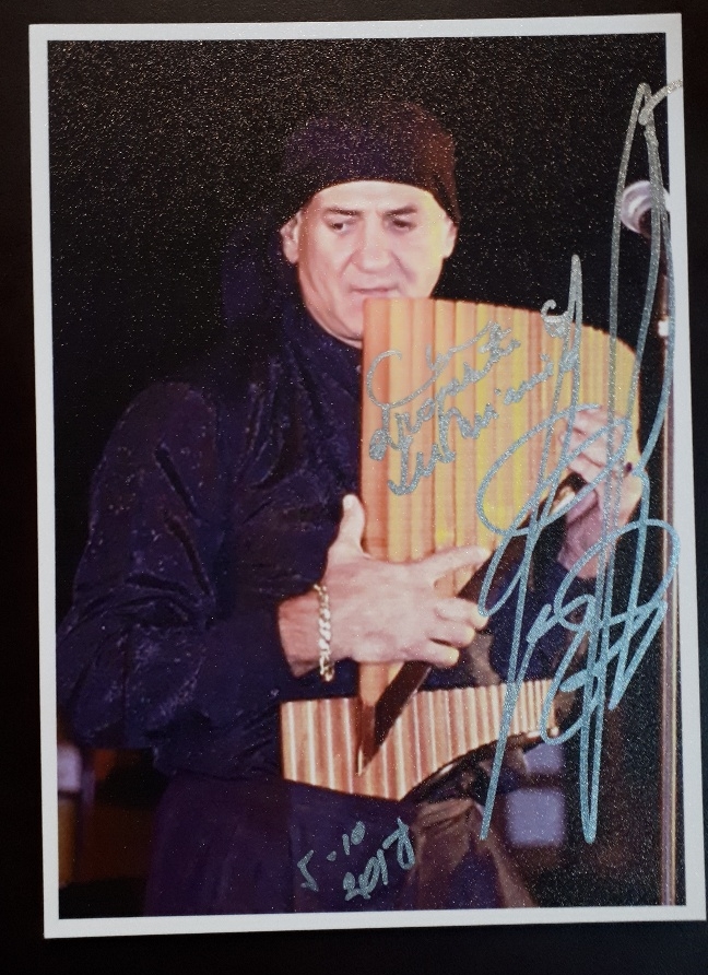 Autograph VIP: Gheorghe Zamfir is a Romanian pan flute (nai) musician ...