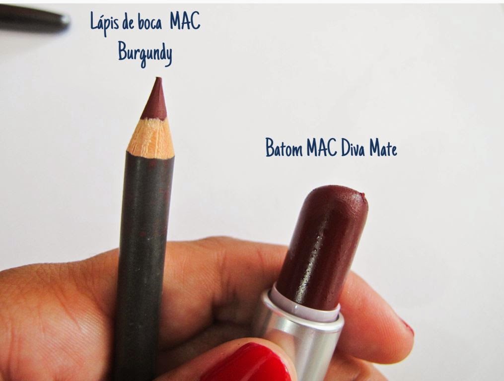 Resenha: Batom MAC Diva Matte + Lápis Labial MAC Burgundy | Blog Beleza ...