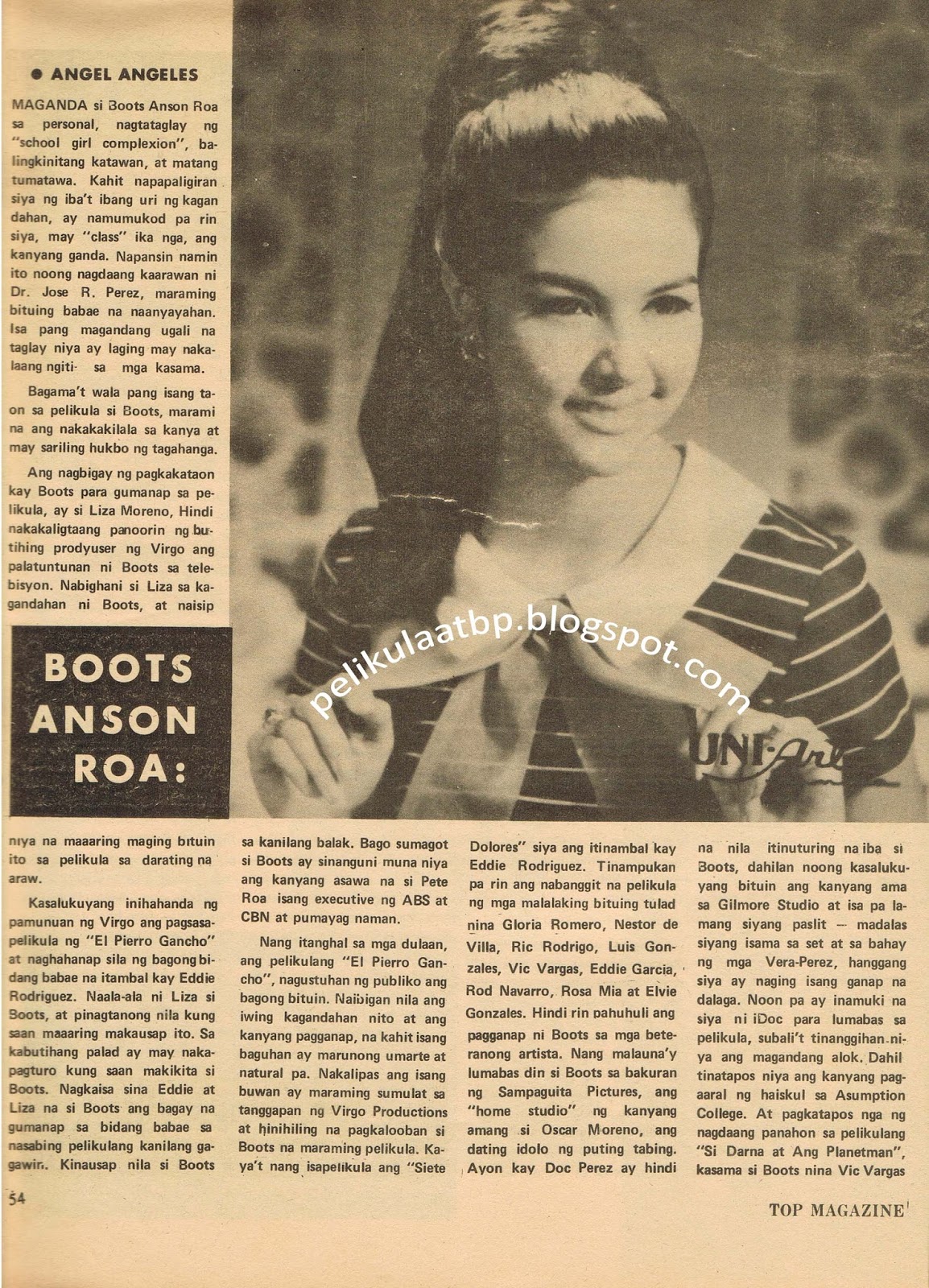 PELIKULA, ATBP.: BOOTS ANSON-ROA: TUMAHAK SA LANDAS NG AMA (Top ...