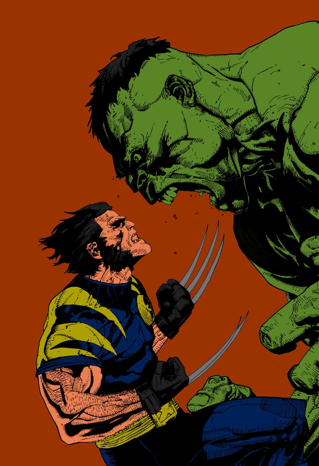 Unfinished (Again): Hulk vs Wolverine Cover