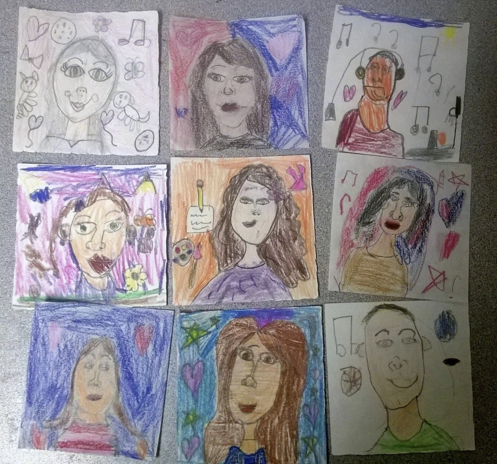 Angie Villa Art & Education: Mini Self-Portraits