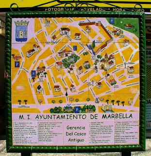 Map of Marbella, Spain