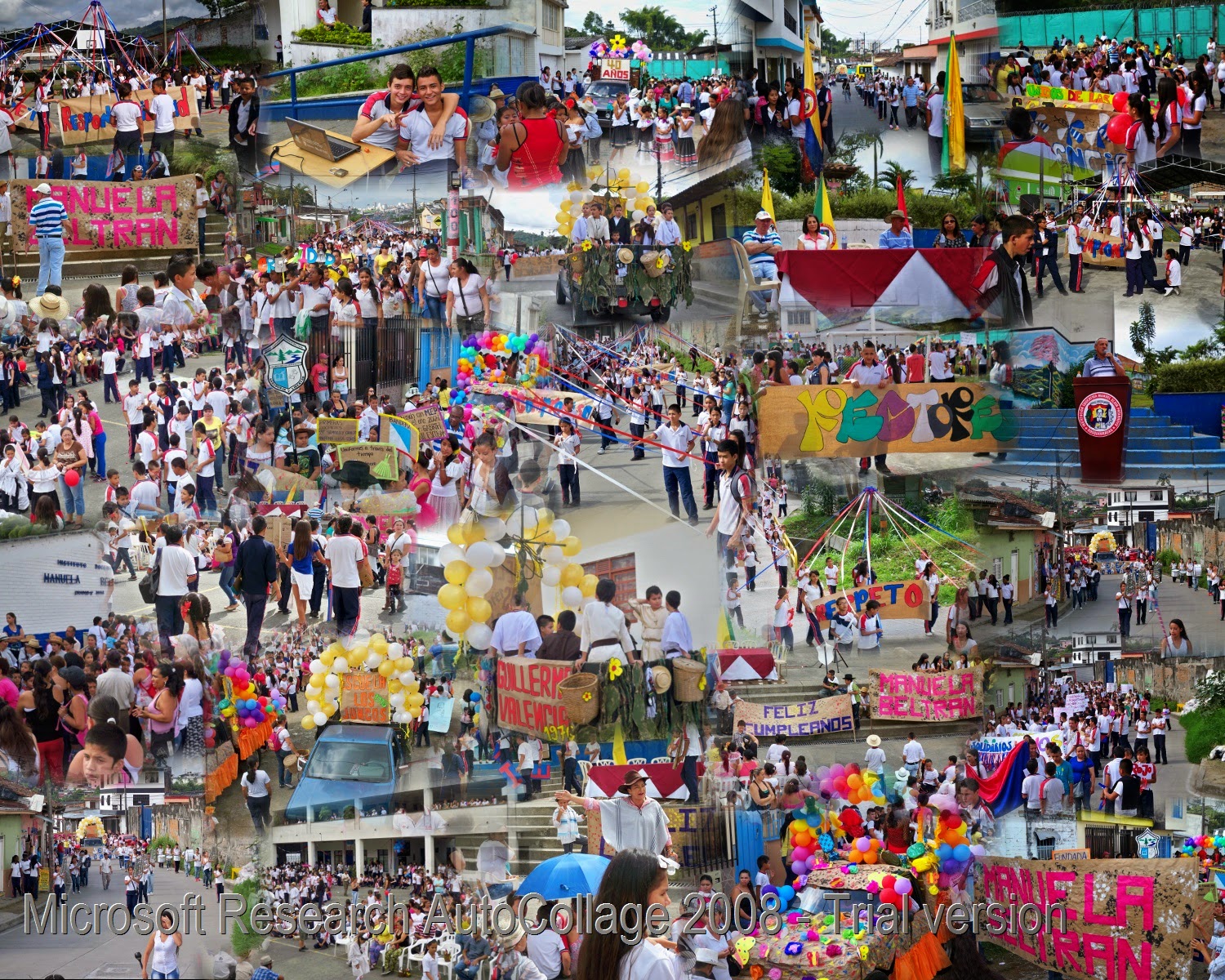 INSTITUCIÓN EDUCATIVA MANUEL ELKIN PATARROYO: COMPARSA DE ANIVERSARIO