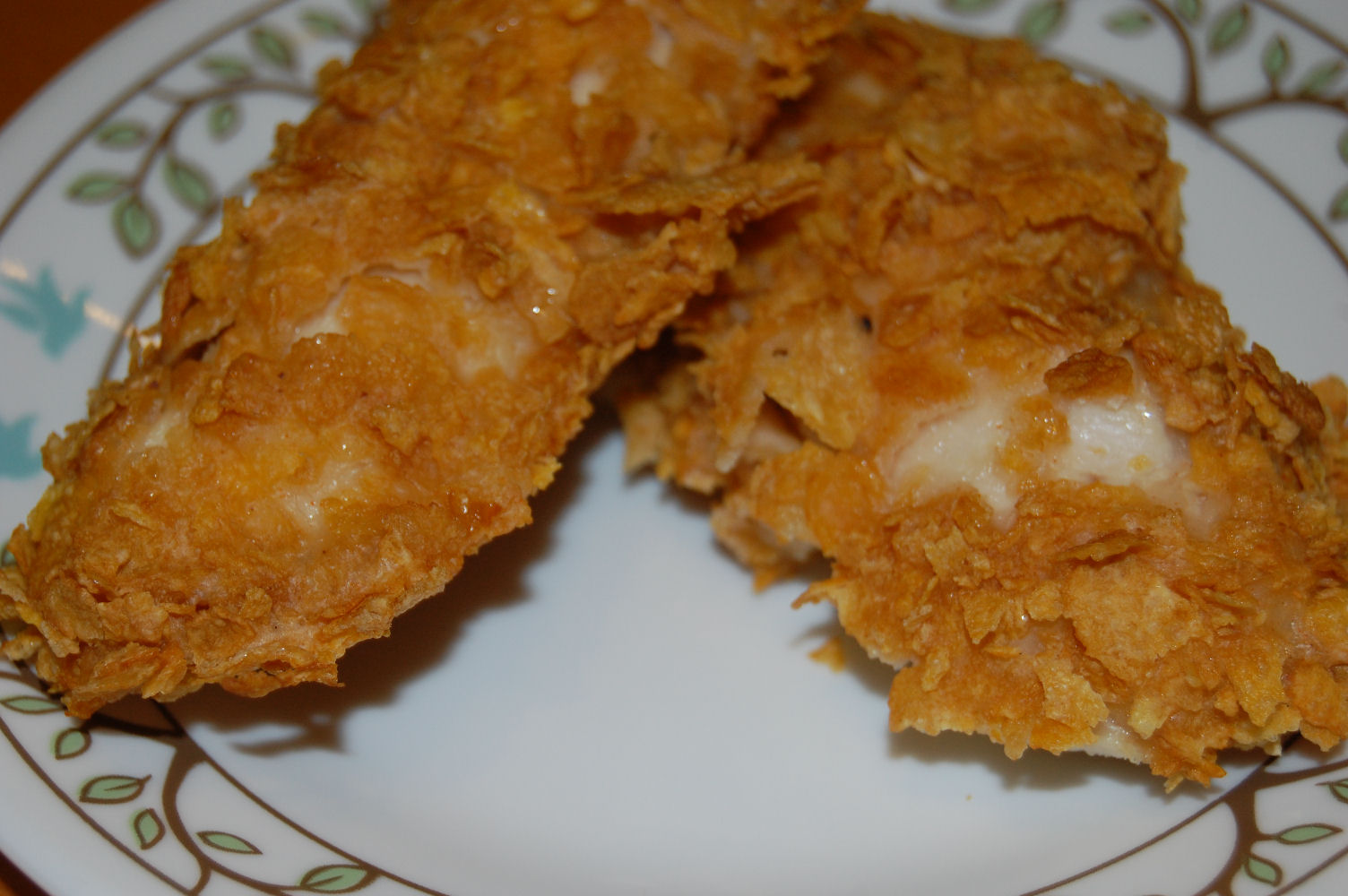 Yaya's Everyday Kitchen Magic: Oven Baked Corn Flake Crusted Chicken