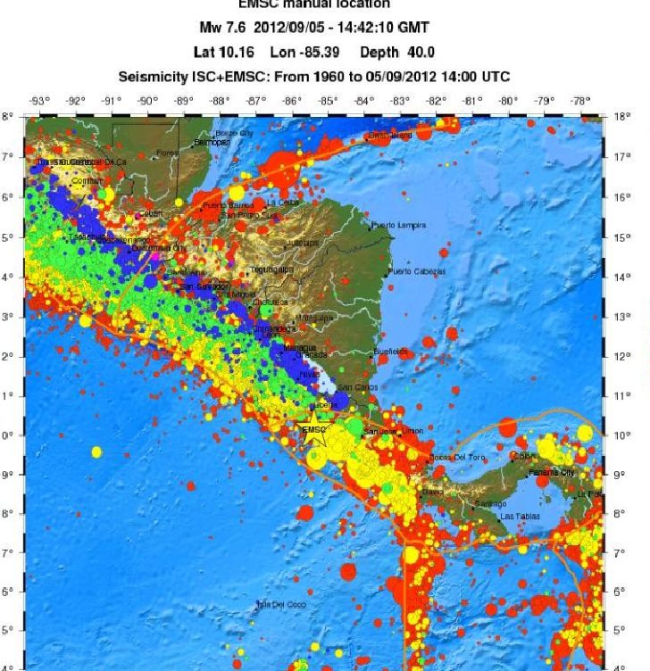 Oidetam Iamteo Sismo De 76 Sacude Costa Rica 3822