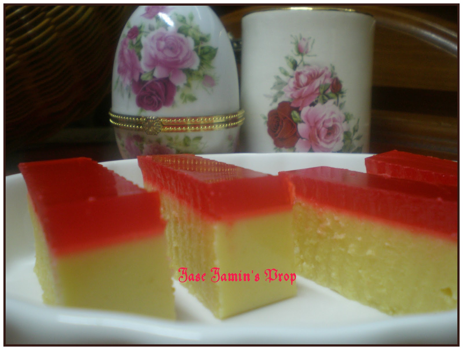 Haruman Dapur: PUDING KASTARD ROTI LAPIS AGAR AGAR