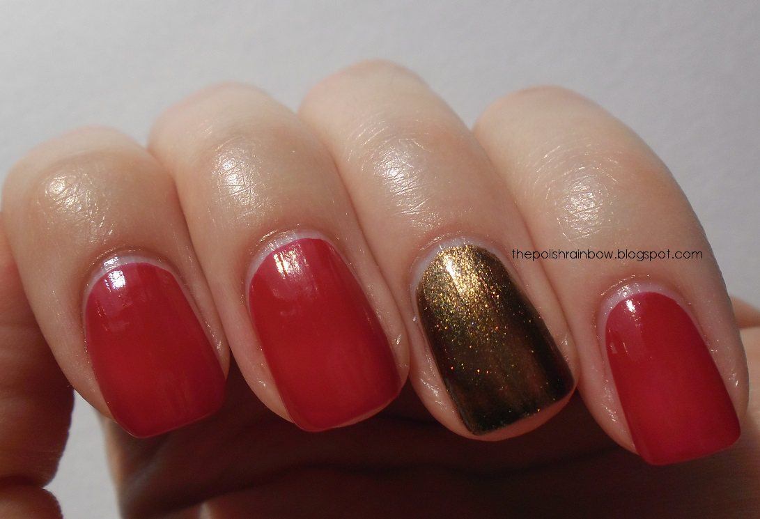 Red And Bronze For Elegance - photoshop art crochet