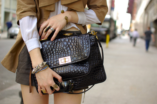 The bag's accent. | The Style Stash