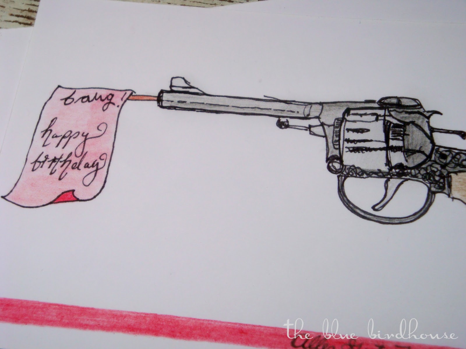The Blue Birdhouse: Birthday Cards // Bicycle & Gun