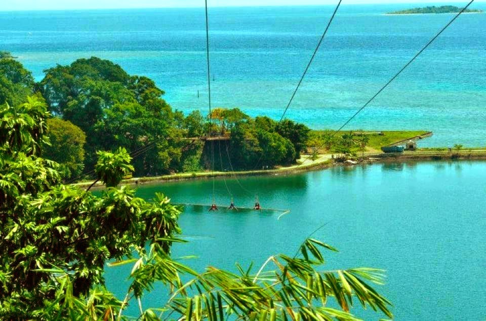 Adventure: Experience the three-lane zip line at Benoni Lagoon in ...