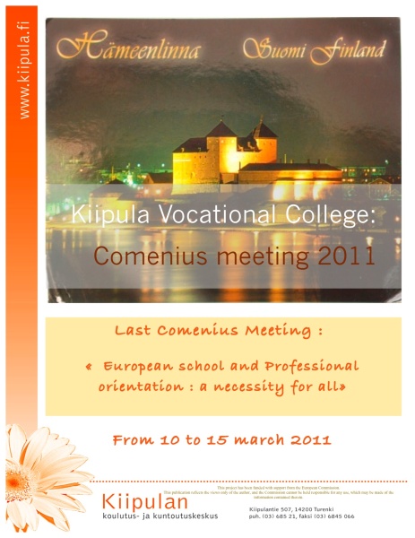 School Project- Comenius: Meeting Posters