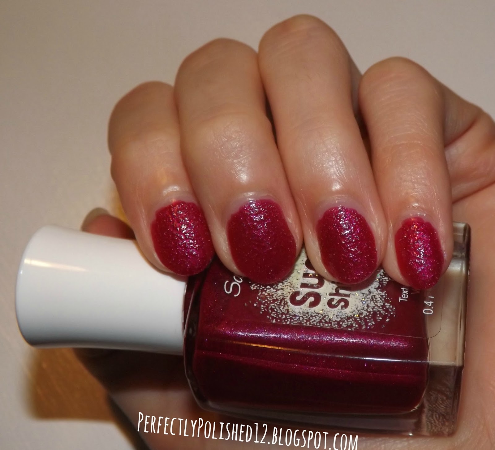 Perfectly Polished 12: Sally Hansen Sugar Shimmer "Cinny Sweet"