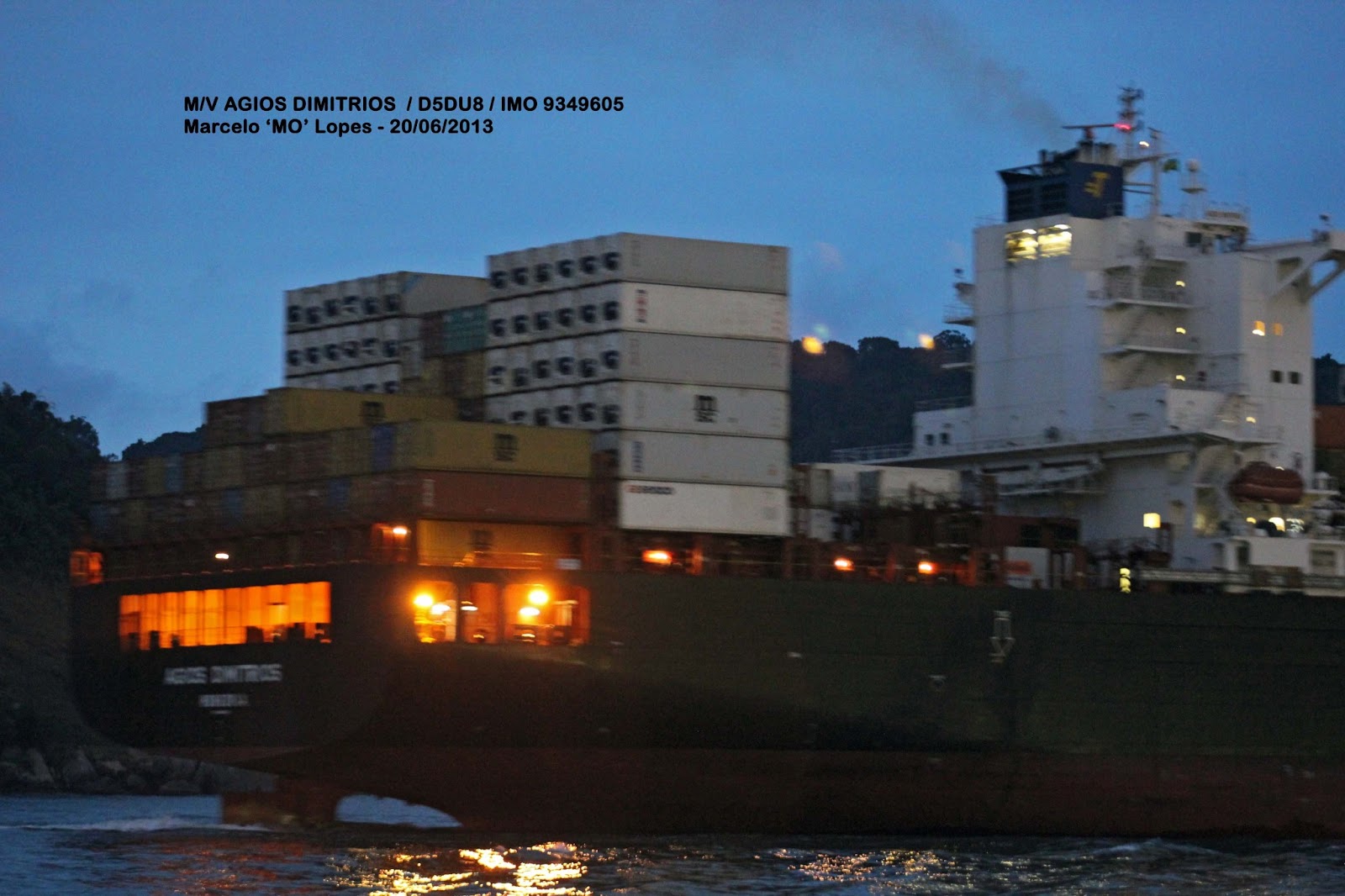 Santos Shiplovers: M/V Agios Dimitrios / D5DU8