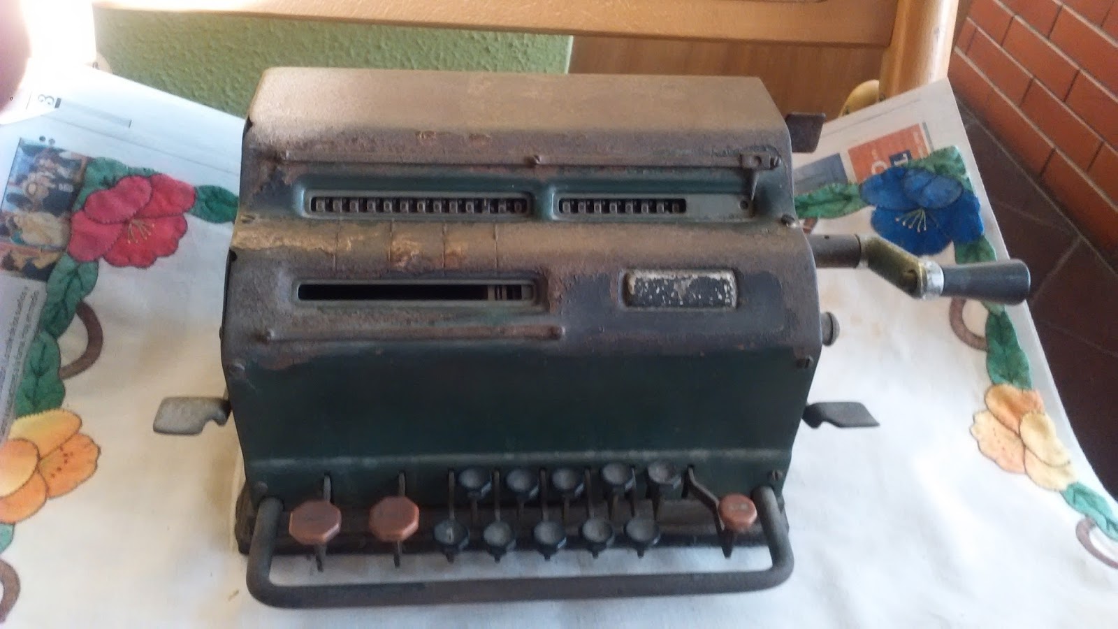 Primera maquina sumadora que llegó a Cúa