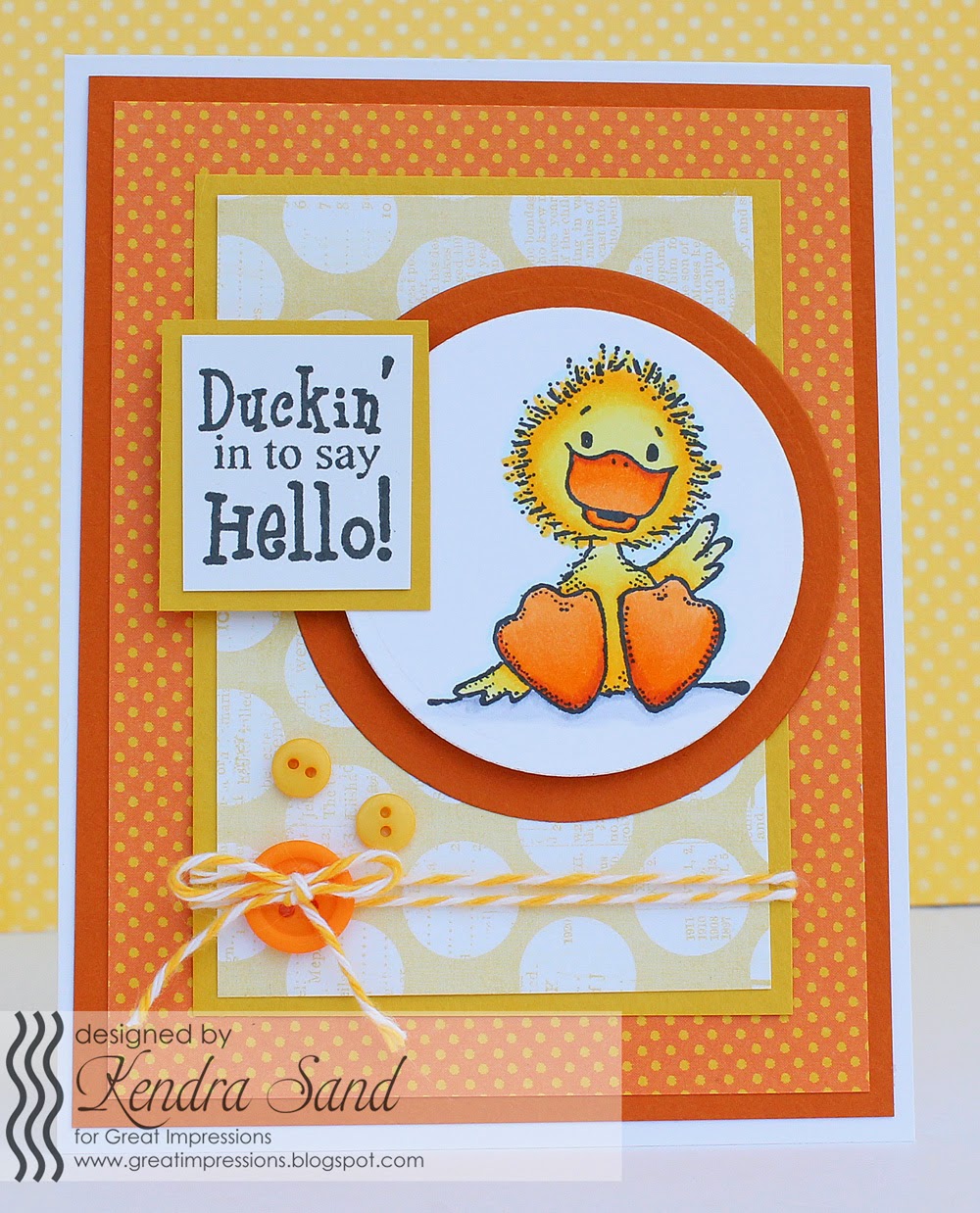 Luv 2 Scrap n' Make Cards: Duckin' In with GI