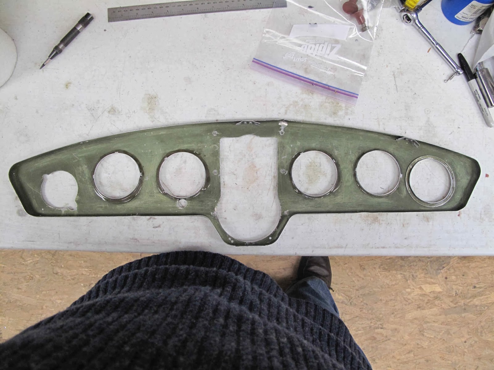 Cessna 140 Rebirth: Instrument Panel Cover P/N 0412489-3