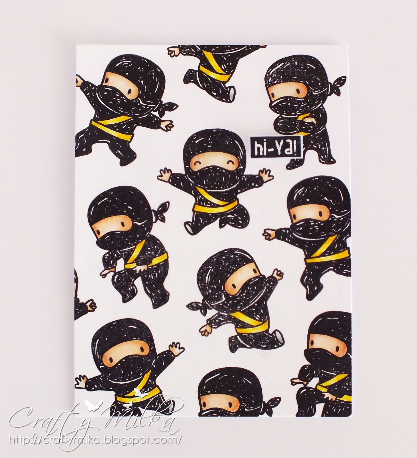 Crafty Milka: Karate Yellow Belt Card